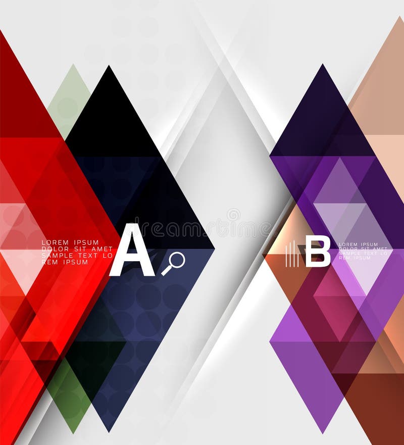 Transparent Triangle Tiles Banner Stock Vector - Illustration of color ...