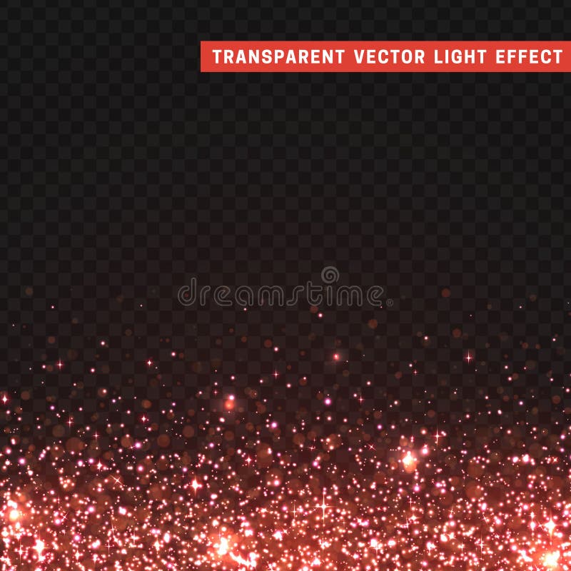 Transparent Vector Light Effect Red Stock Vector - Illustration of ...