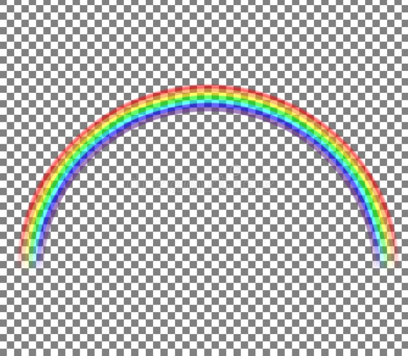 Transparent Vector Rainbow. Realistic Image Stock Vector - Illustration ...