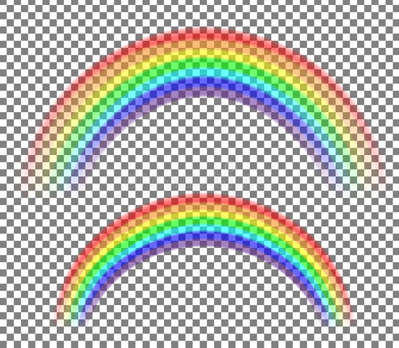 Transparent Vector Rainbow. Realistic Image Stock Illustration ...