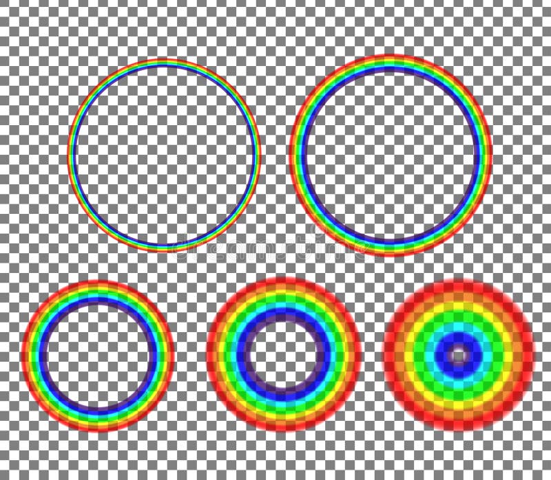 Transparent Vector Rainbow. Realistic Image Stock Vector - Illustration ...