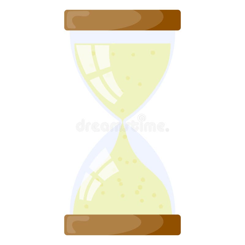 Transparent Vector Sand Clock Stock Vector - Illustration of flat ...