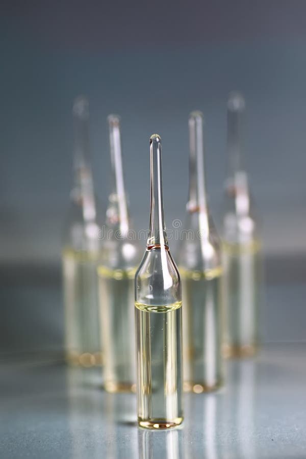 Transparent Vials of Medicine Stock Image - Image of instrument, drop ...