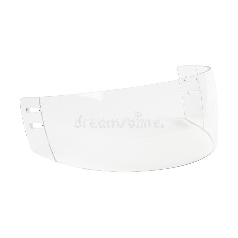 A Transparent Visor for a Helmet, Showcased on a Plain White Background ...