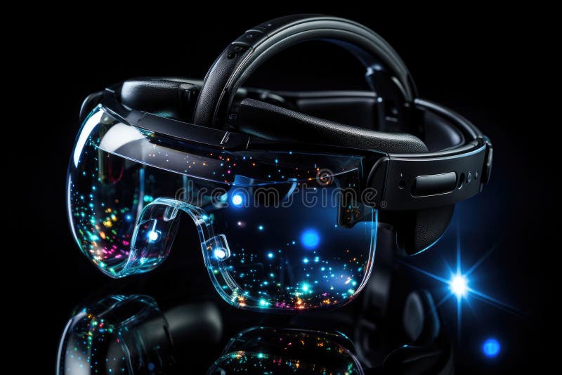 Transparent Vr Headset and Virtual Reality Landscape from Transparency ...