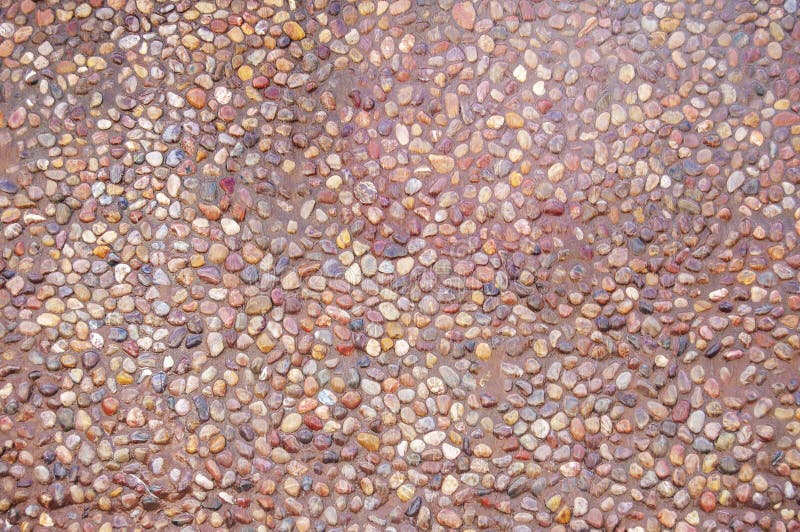 Transparent Water Flows Down the Pebbles. Pebble or Gravel Background ...