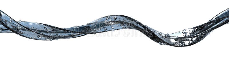 Transparent Water, Soft Like a Delicate Cloth, Isolated, Abstract ...