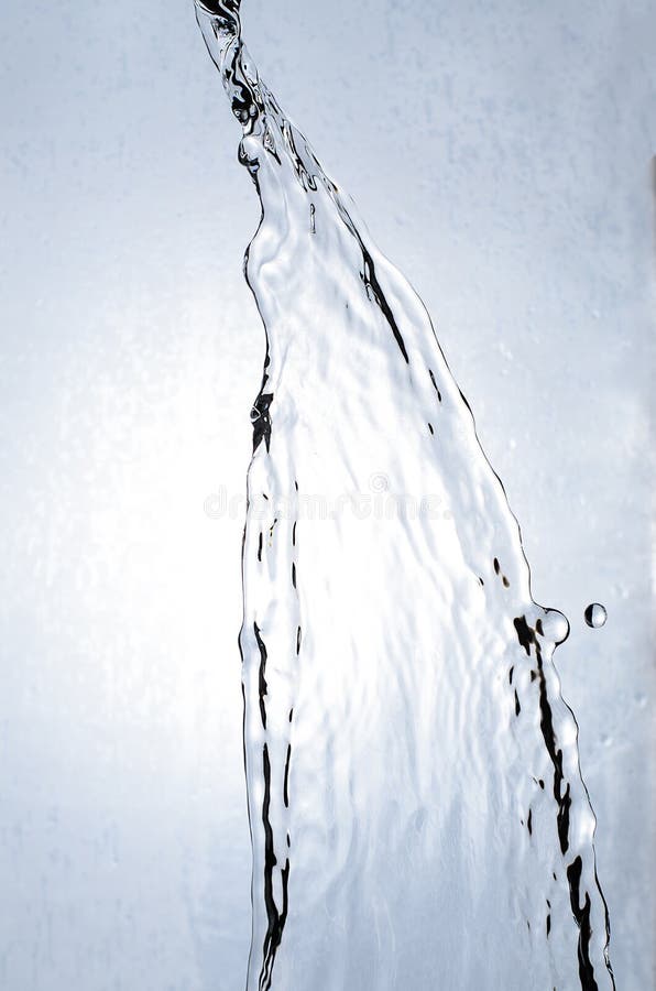 Water Splash Isolated on Light a Background Stock Image - Image of ...