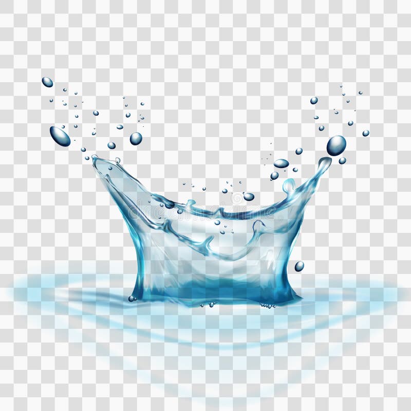 Transparent Water Splash Isolated on Transparent Background Stock ...