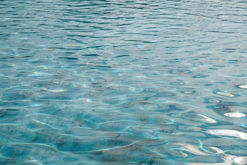 Transparent Water Surface with Reflected Sunlight Stock Photo - Image ...