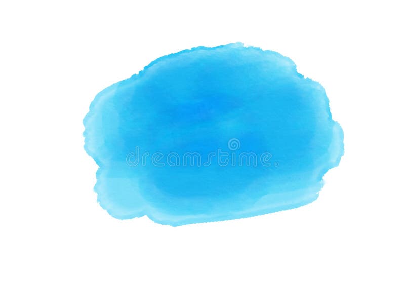 Transparent Watercolor Spot. Watercolor Stroke, Wet and Blurry Stock ...