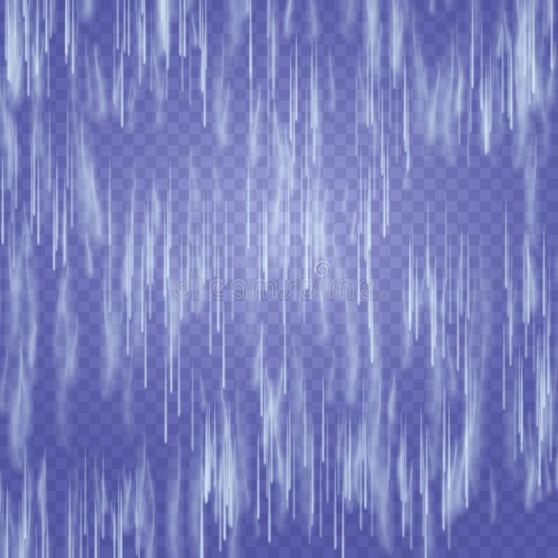 Transparent Waterfall Vector. Abstract Falling Water Texture. Nature or ...