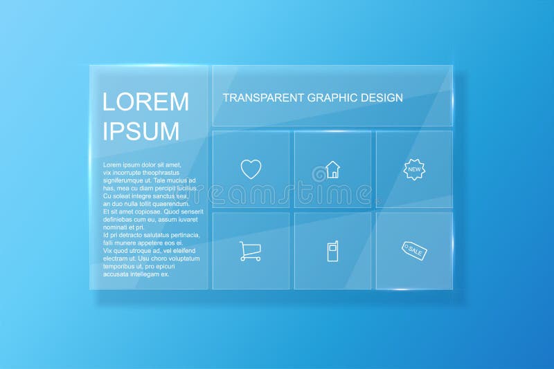 Transparent web design. stock vector. Illustration of geometric - 67089450