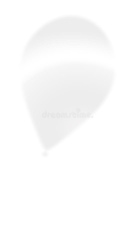 Transparent White Balloon on Transparent Background Stock Photo ...