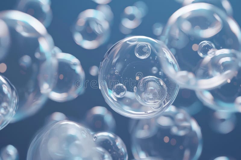 Transparent White Bubble Protein Molecules Surround Stock Photo - Image ...
