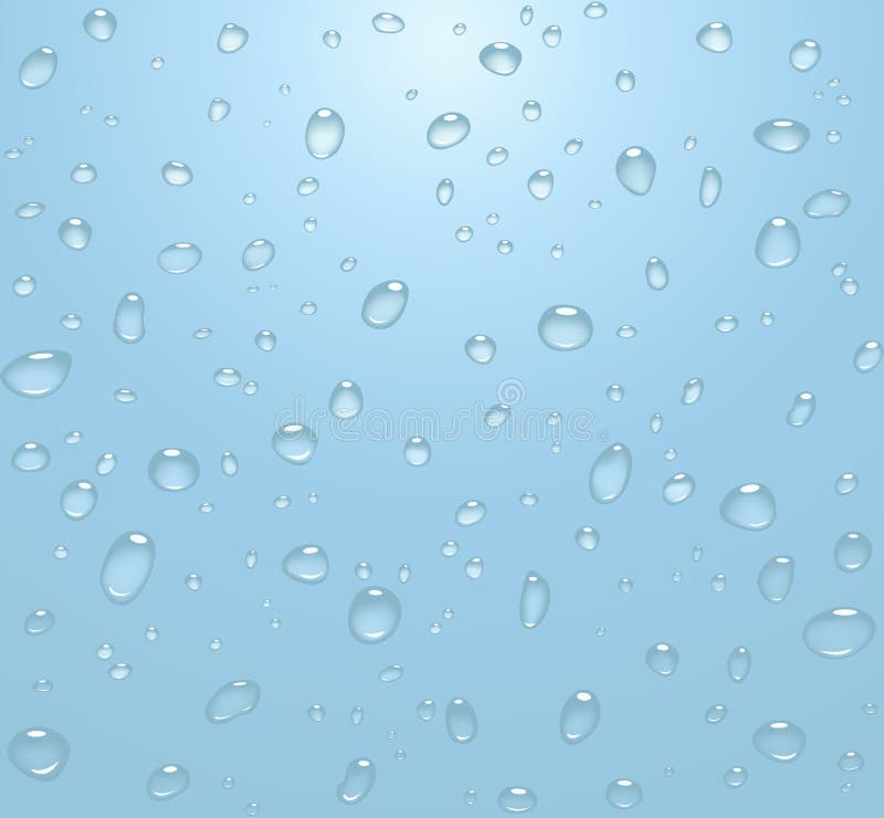 Transparente Wassertropfen stock abbildung. Illustration von meer - 3614519