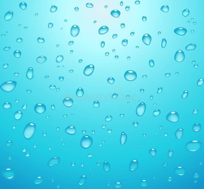 Transparente Wassertropfen stock abbildung. Illustration von kühl - 4211860