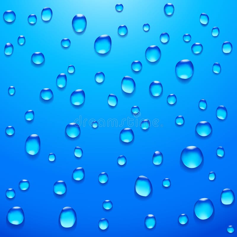 Transparente Wassertropfen stock abbildung. Illustration von kühl - 4211860
