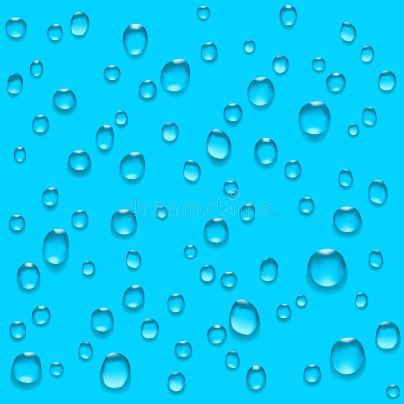 Transparente Wassertropfen stock abbildung. Illustration von meer - 3614519