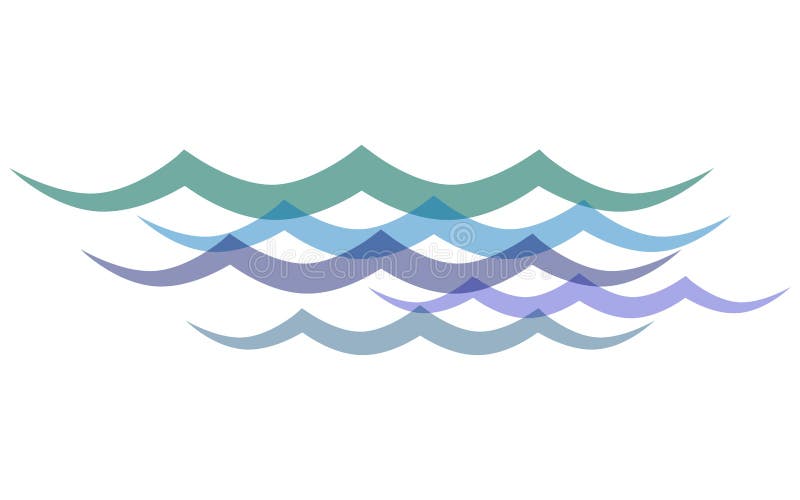 Transparente Wellen Des Cliparts Vektor Abbildung - Illustration von ...