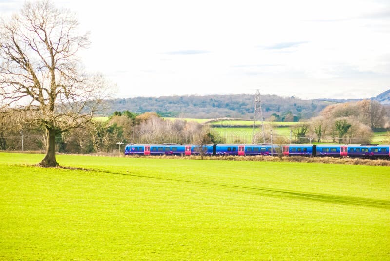 A TransPennine Express Passenger Train in the Countryside UK Stock ...