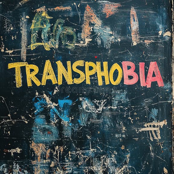 TRANSPHOBIA Text Related To the Type of Discrimination Written on a Blackboard Stock Photo ...