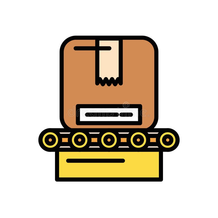 Transport Band with Boxes Packing Postal Service Stock Vector ...