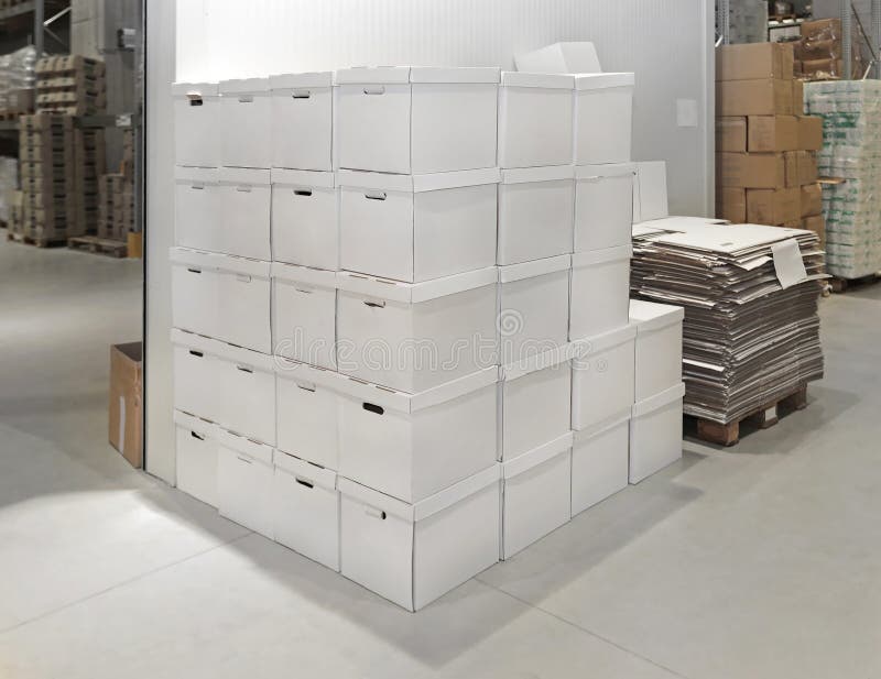Transport boxes stock photo. Image of boxes, warehouse - 45401840