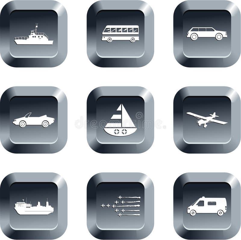 Transport icons stock vector. Illustration of design, transport - 199464