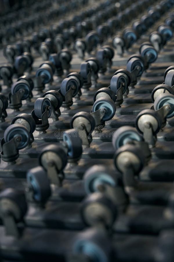 Transport Conveyor on a Modern Window Production Stock Image - Image of ...