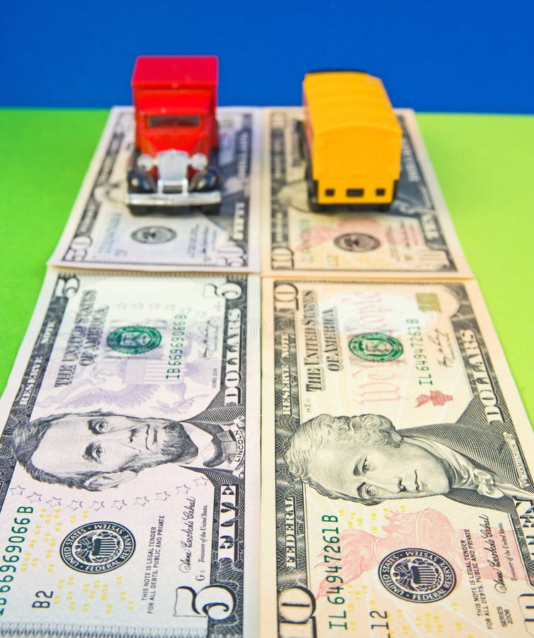 Transport costs rising ? stock image. Image of fuel, lorries - 18037607