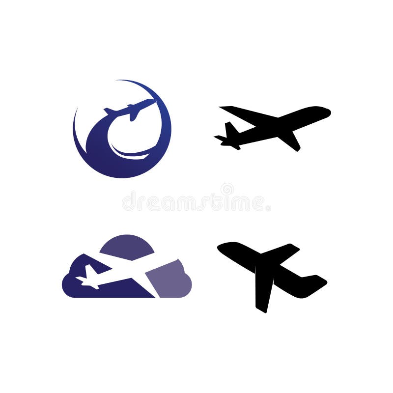 Transport De Vecteur D'avion De Vol Et De Conception De Logo ...