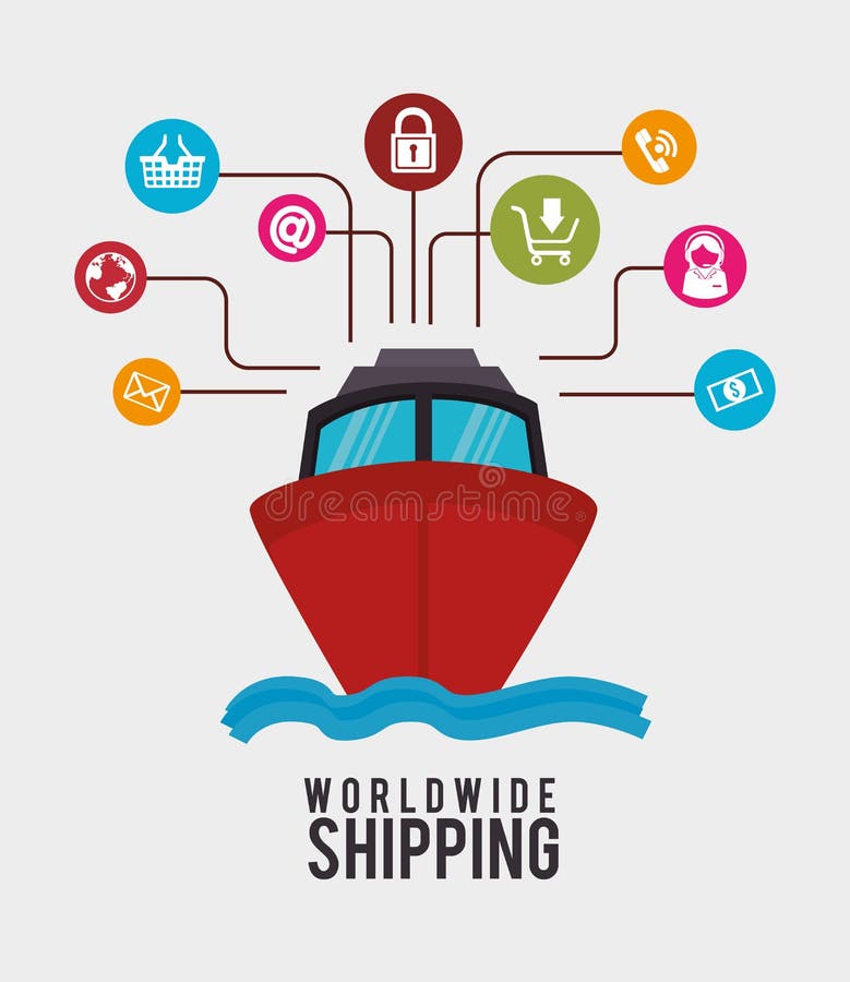 Transport, Delivery and Shipping Stock Vector - Illustration of vehicle ...