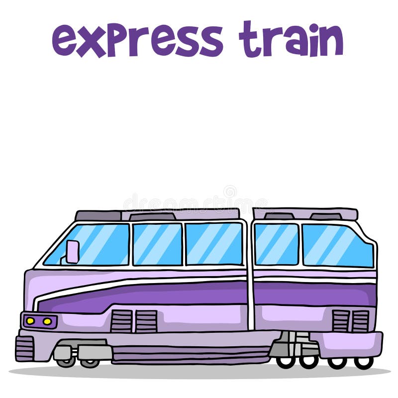 Transport of Express Train Collection Stock Vector - Illustration of ...