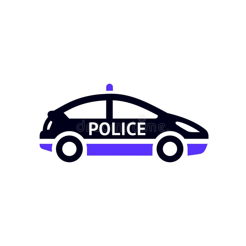 Transport Flat Icon, Square Shape Stock Vector - Illustration of police ...