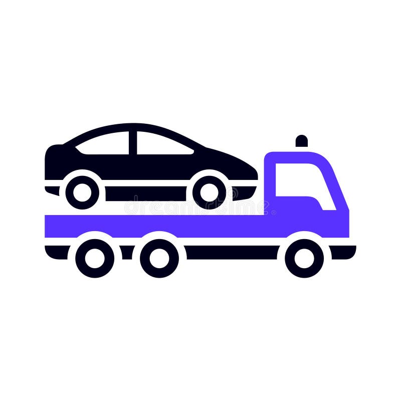 Transport Flat Icon, Square Shape Stock Vector - Illustration of drive ...