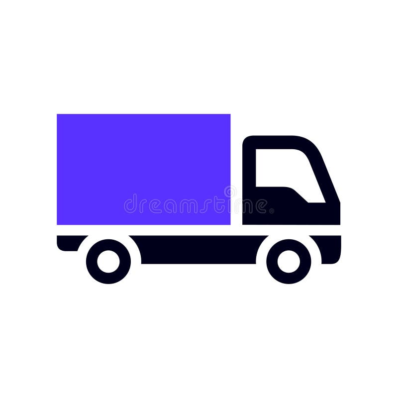 Transport Flat Icon, Square Shape Stock Vector - Illustration of ...