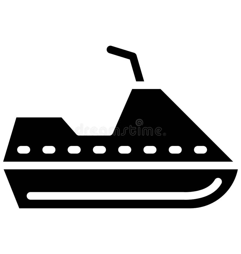 Jet Boating Vector Icon Which Can Be Easily Modified or Edit in Any ...
