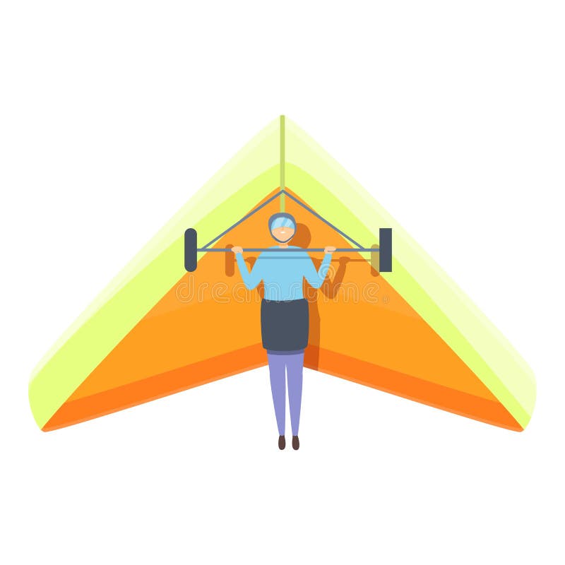 Transport Hang Glider Icon, Cartoon Style Stock Vector - Illustration ...