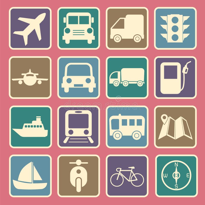 Transport icon stock vector. Illustration of transport - 43844391