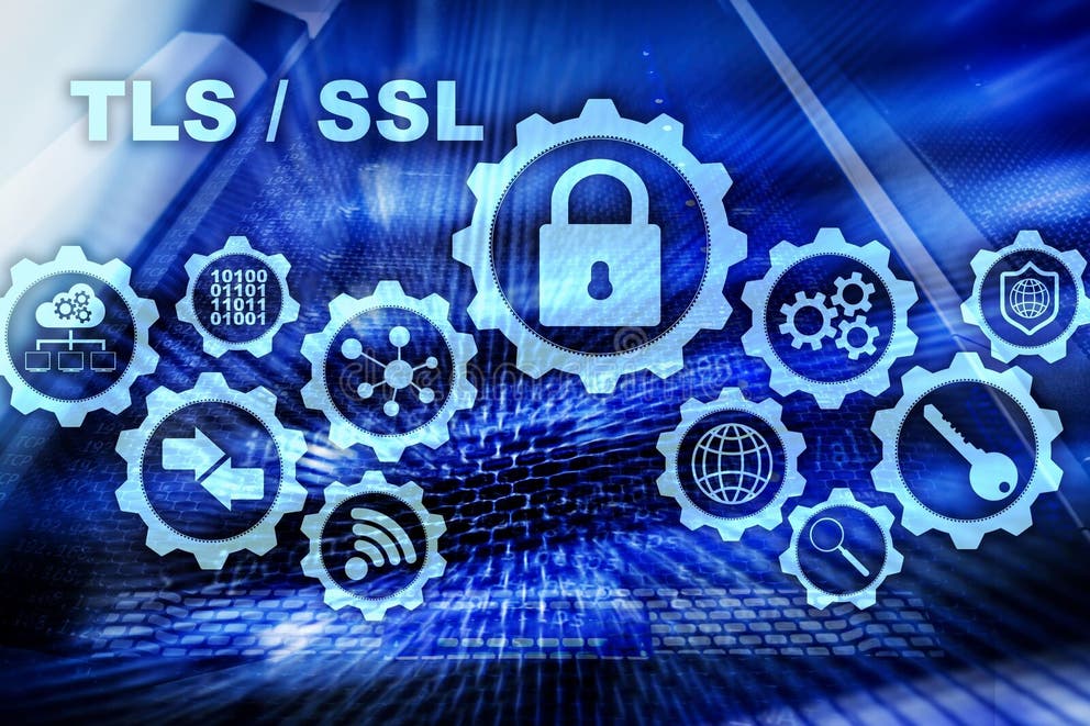 Transport Layer Security. Secure Socket Layer. TLS SSL Stock ...