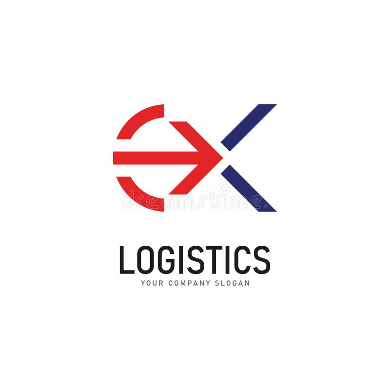 Transport Logistic Logo of Express Arrow Moving Forward for Courier ...