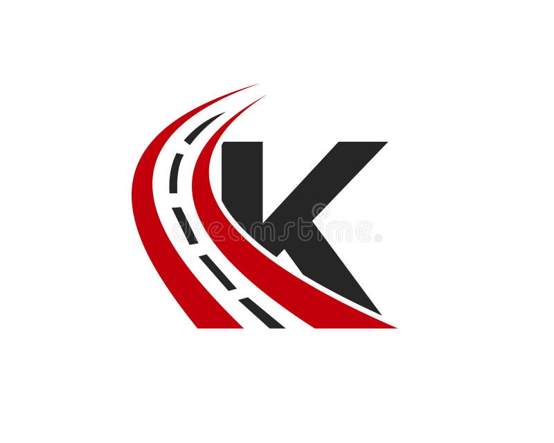 Letter K Road Logo Stock Illustrations – 158 Letter K Road Logo Stock ...