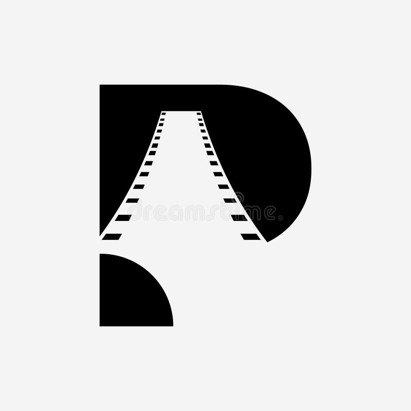 Transport Logo with P Letter Concept. Road Logo Design Template Stock ...