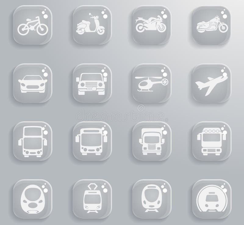 Transport mode icons stock vector. Illustration of icon - 209328768