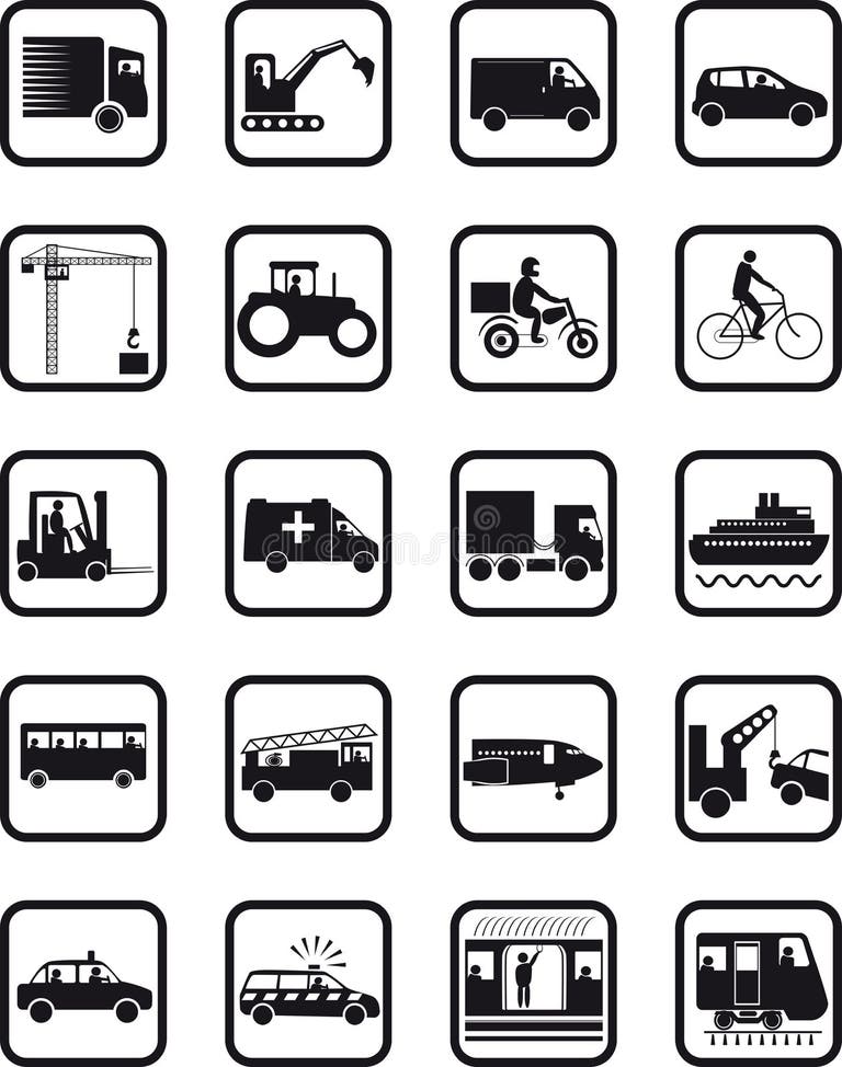 Transport Occupation Icons Stock Illustrations – 824 Transport ...