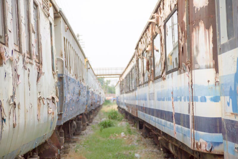 A Cabin of a Decommissioned Train Stock Photo - Image of cabin ...