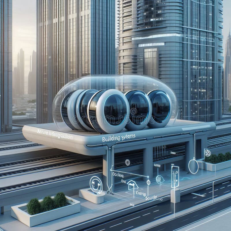 Transport Pods that Interface Directly with Building Systems for Stock ...
