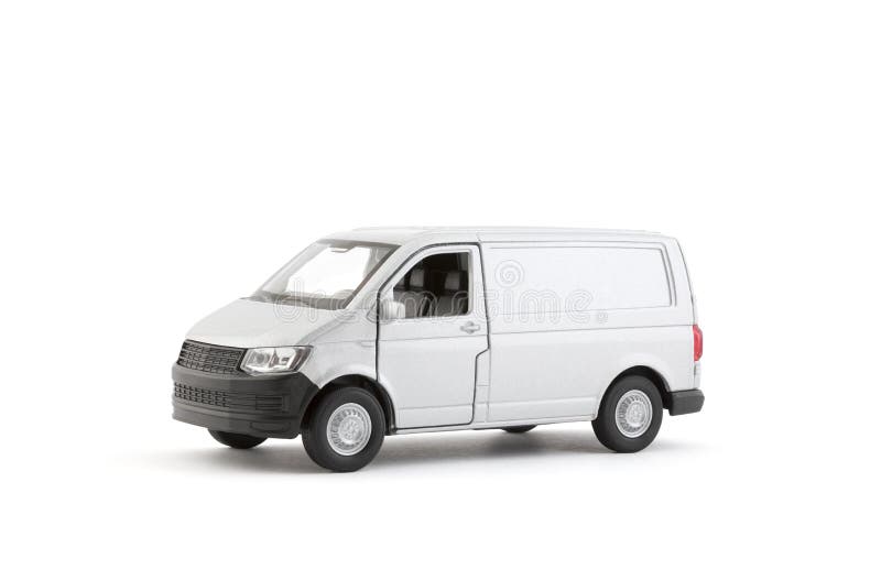 Transport Silver Van Car on White Background Stock Image - Image of ...