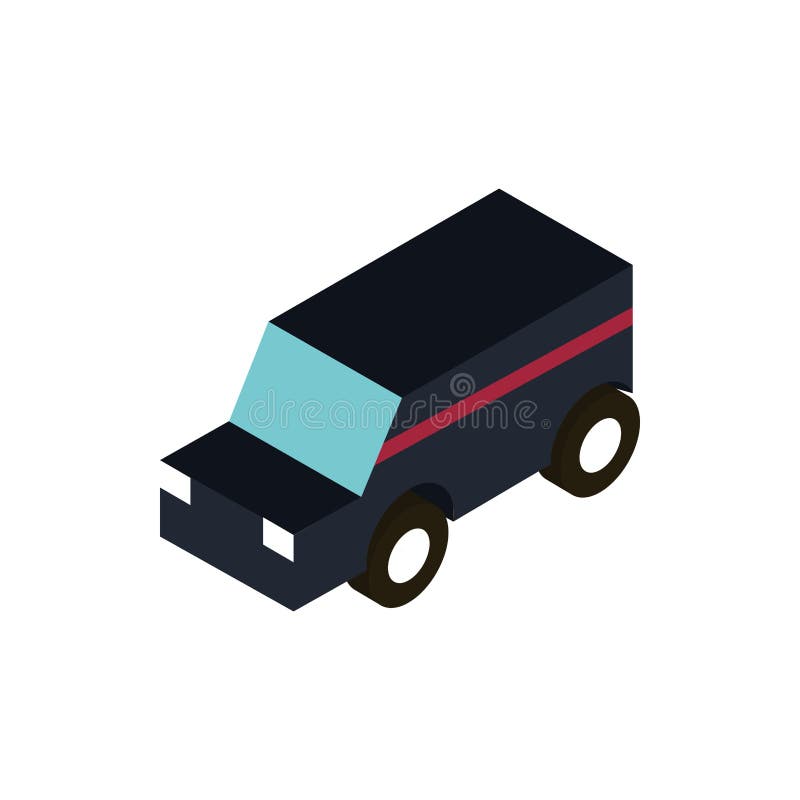 Transport Suv Utility Vehicle Isometric Icon Stock Vector ...